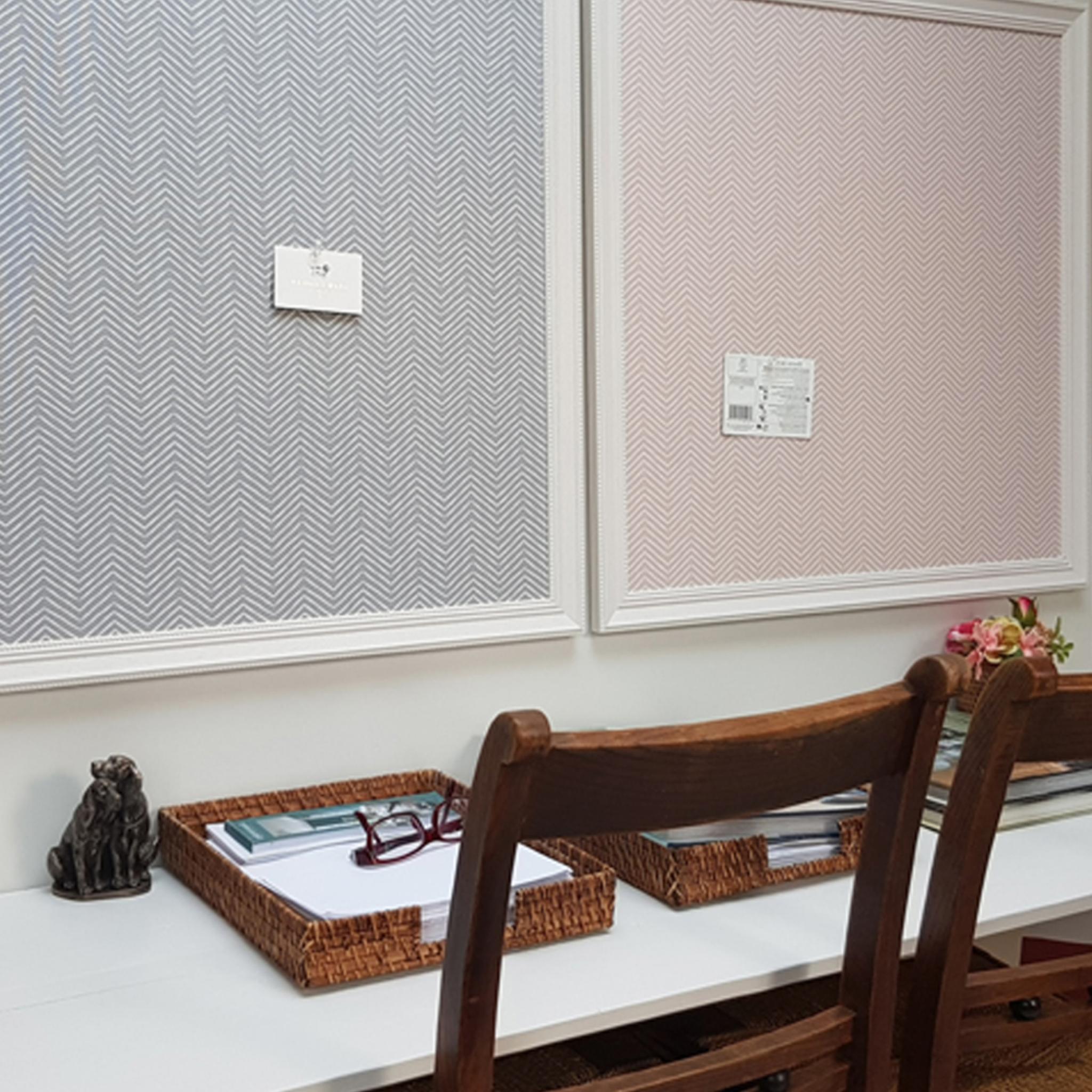 The Cheltenham. Framed, fabric covered pinboard | The Notice Board Company