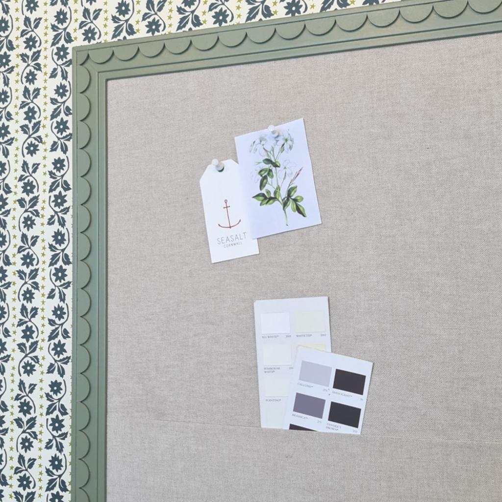 Scallop framed pinboard | The Notice Board Company