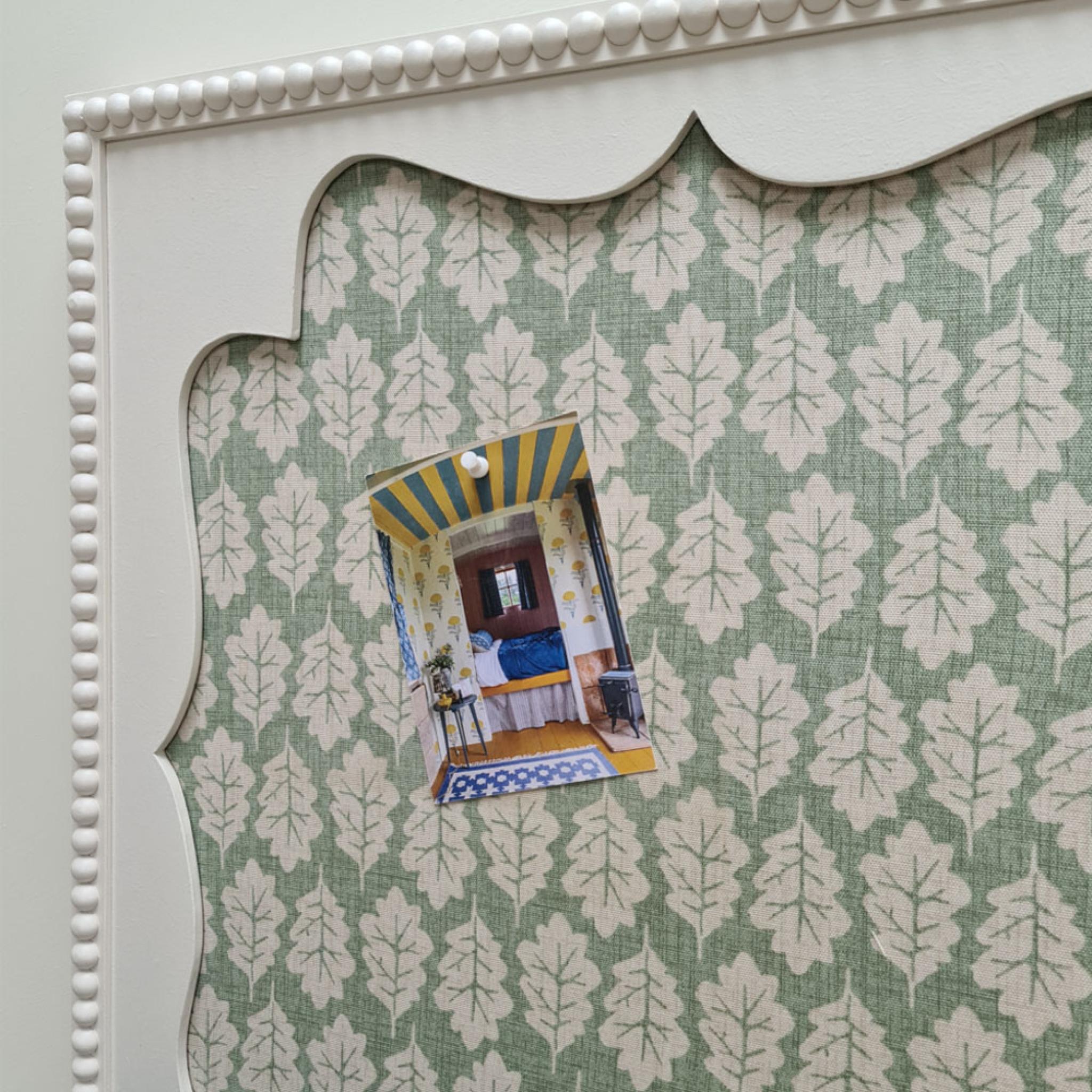 Bobbin framed pinboard with cut out | The Notice Board Company